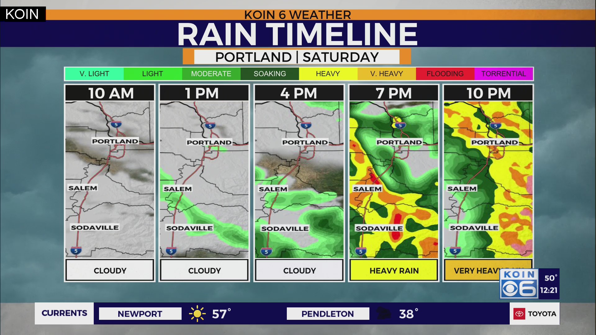 Heavy rain and wind returns to Portland this weekend – KOIN.com