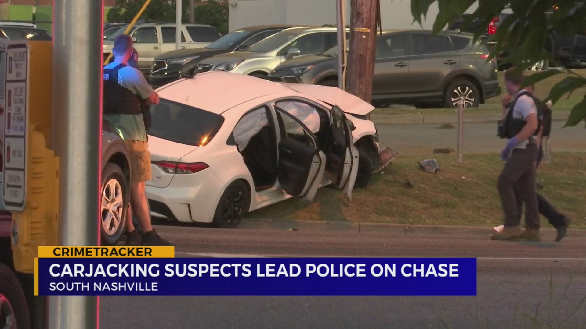 Carjacking High Speed Chase Ends In Crash On Murfreesboro Pike Wkrn