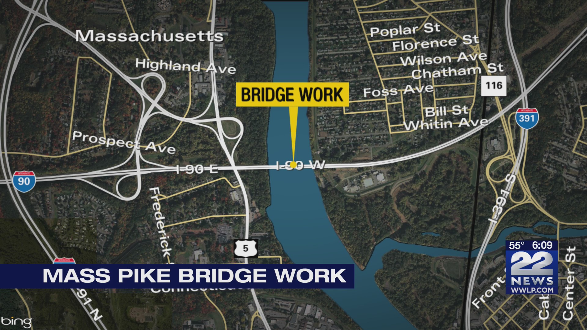Work on Mass Pike bridge over CT River in Chicopee begins Wednesday – WWLP