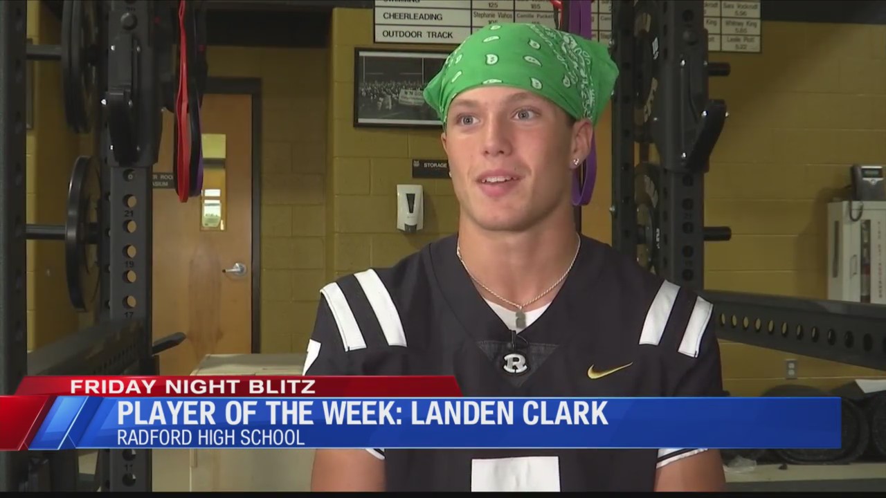 Friday Night Blitz Week 4 Player of the Week – Radford’s Landen Clark ...