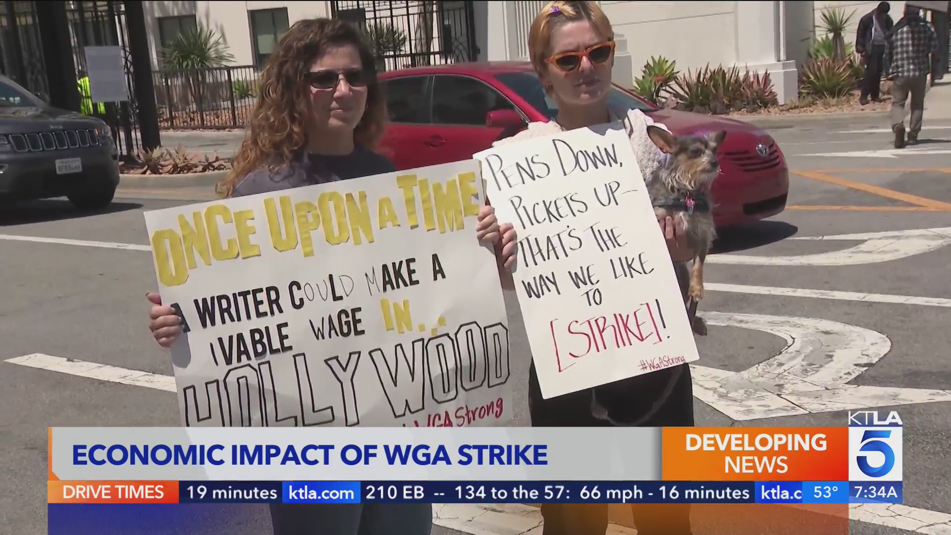 Writers strike affects wide swath of people, businesses – KTLA