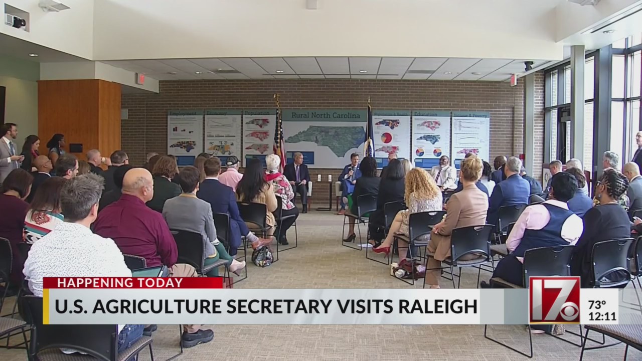 US Agriculture Secretary visits Raleigh – CBS17.com