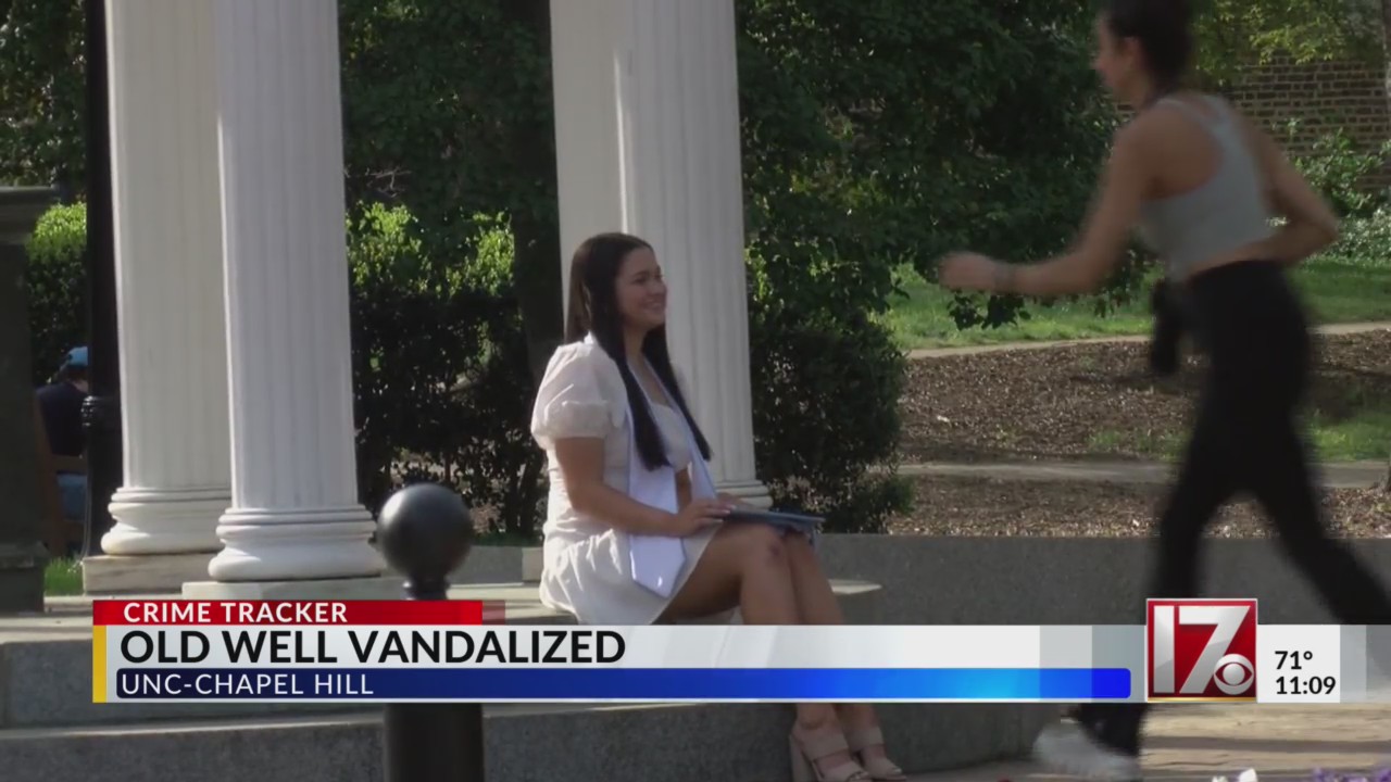 Pair sought after $2,500+ in damage caused to UNC Old Well, police say ...