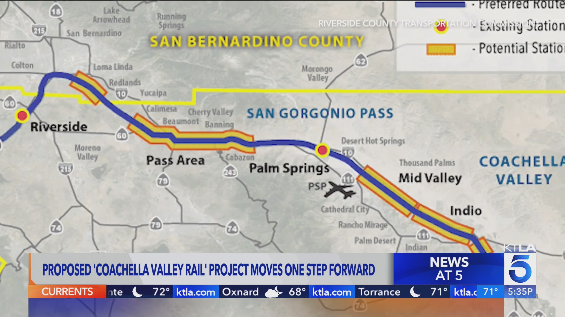 Passenger train project from Los Angeles to Coachella Valley continues ...