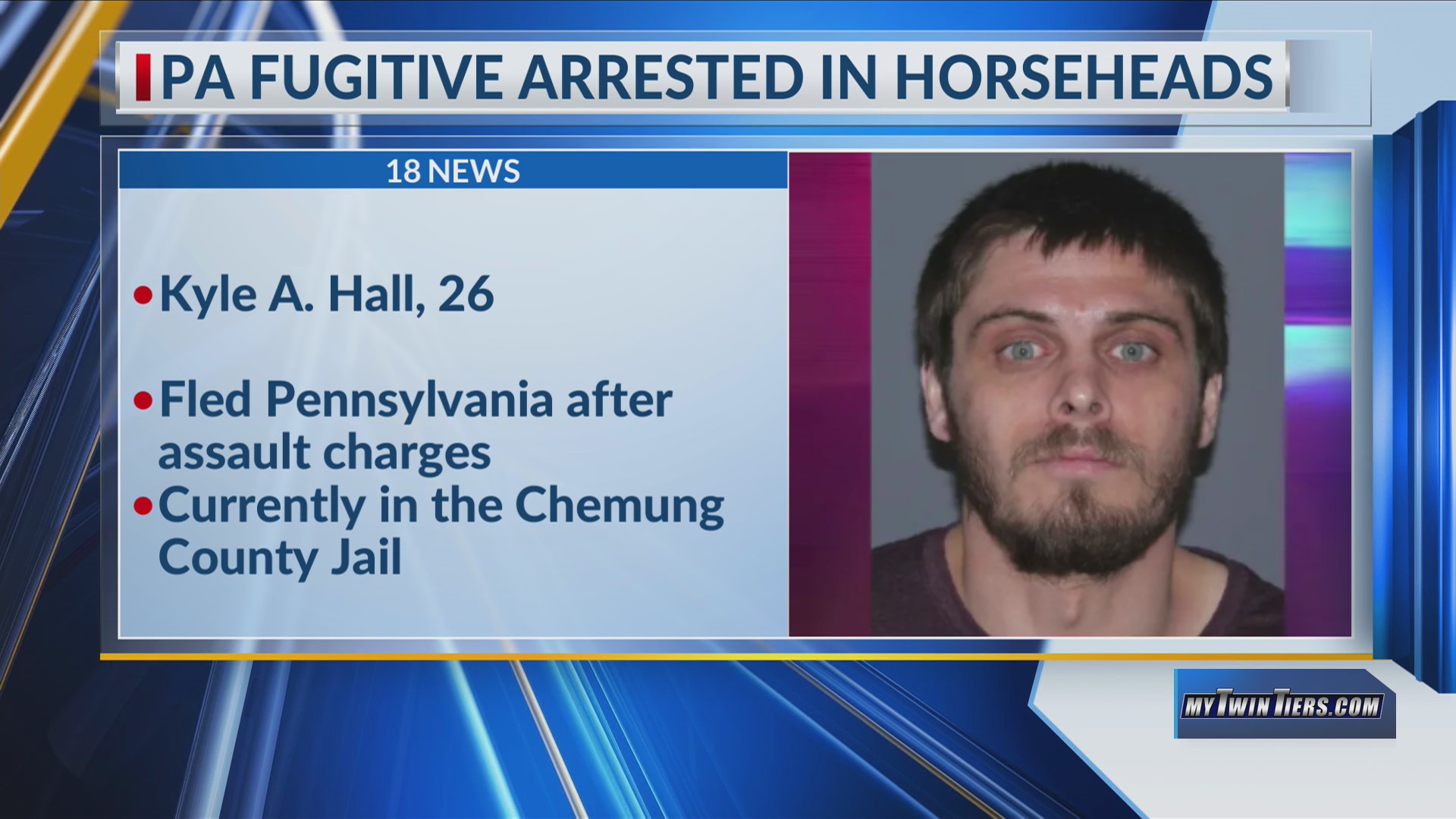 Pennsylvania fugitive arrested in Horseheads; assault – WETM ...
