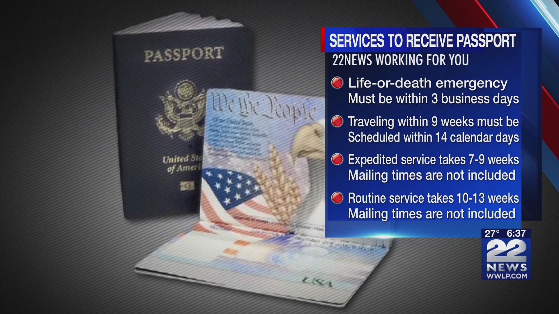 When to apply for your passport – WWLP