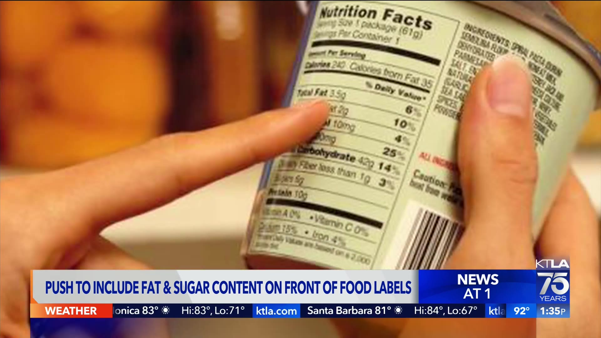New push to include disclosures on food labels – KTLA