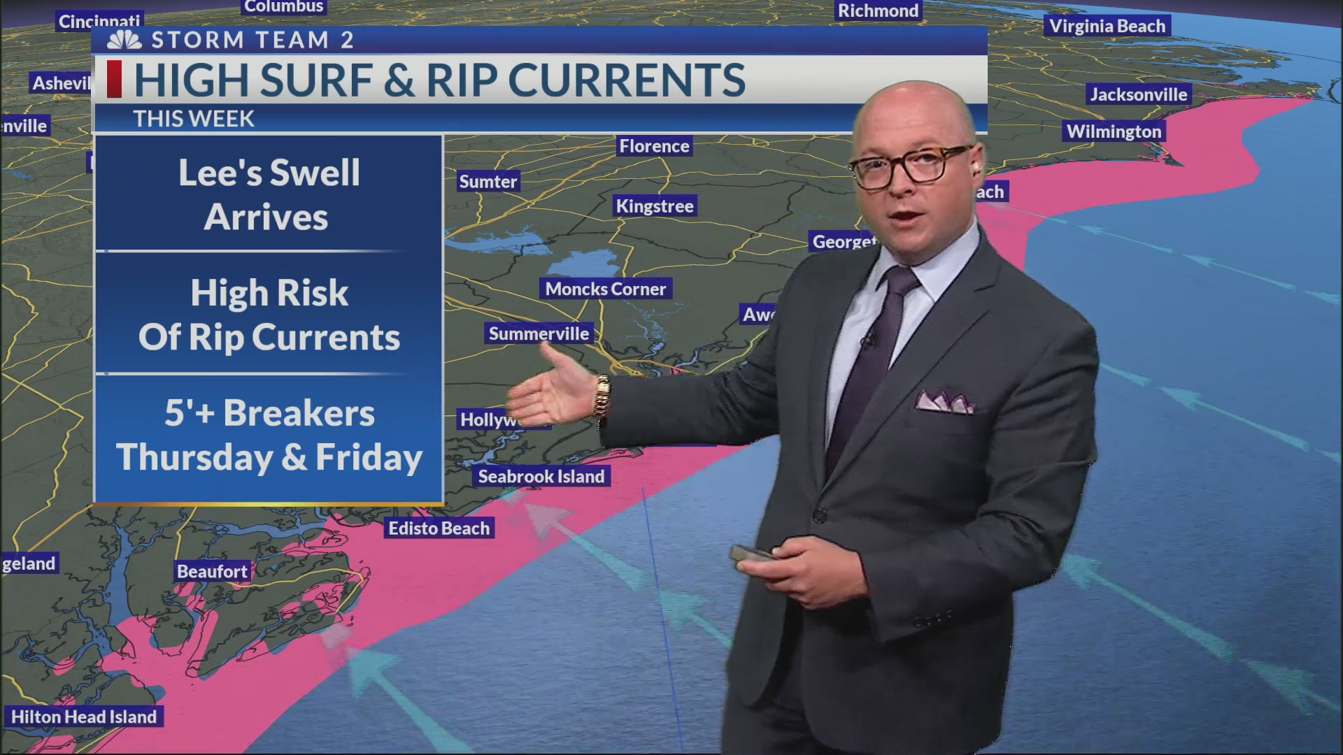 High risk for rip currents, high surf Tuesday through the end of week ...