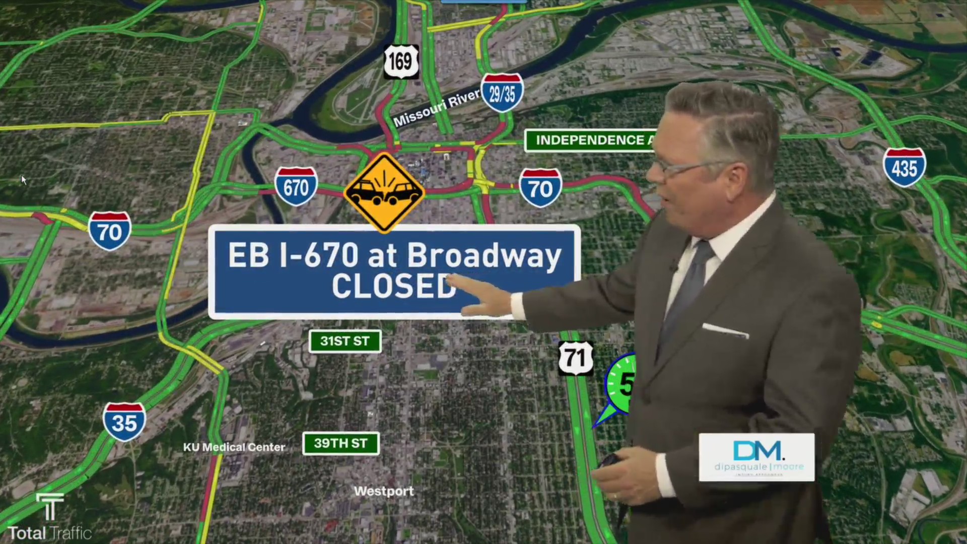 Fiery multi-vehicle crash closes I-670 Tuesday morning – FOX 4 Kansas ...