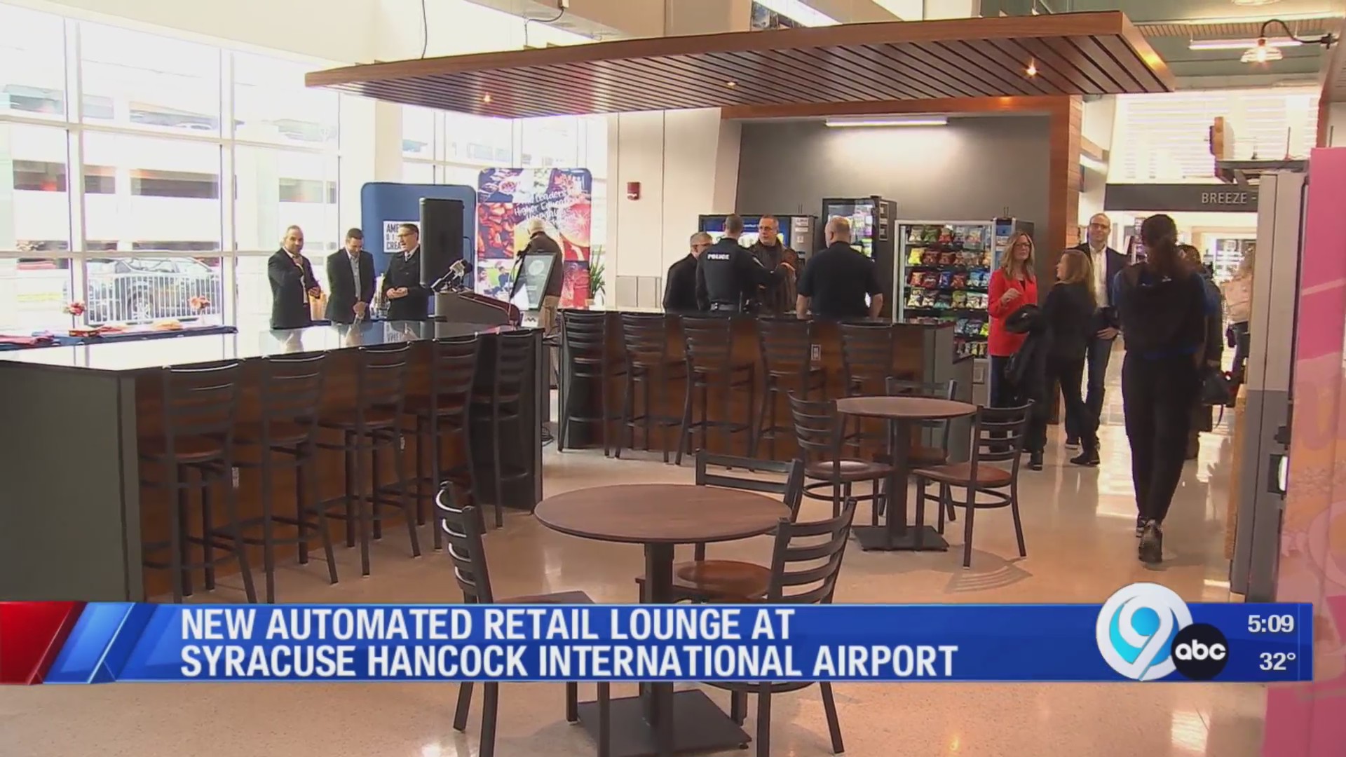New automated retail lounge at Hancock Airport – WSYR
