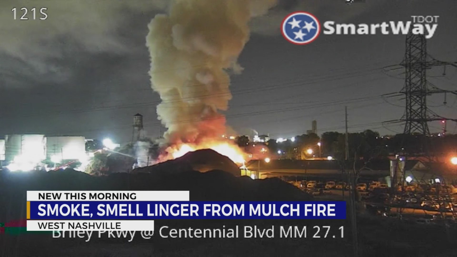 Smoke, smell linger from mulch fire in The Nations neighborhood – WKRN ...