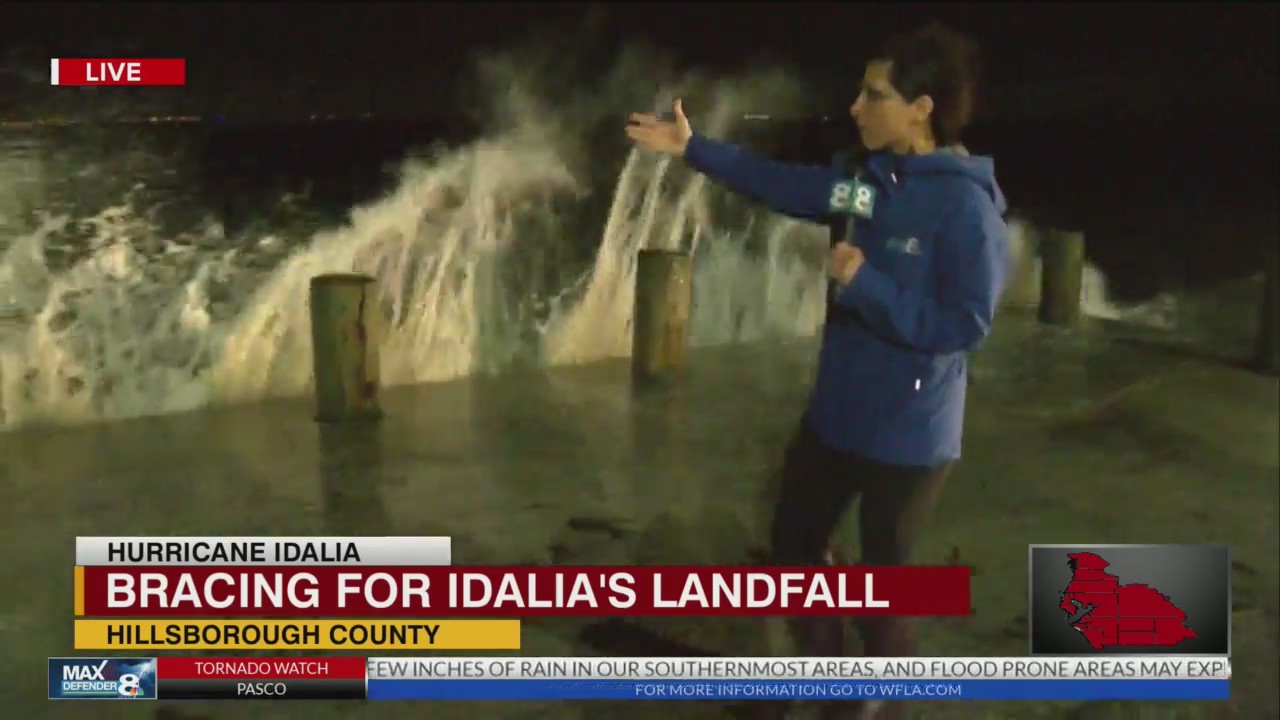 Mahsa Saeidi reports on conditions near the Courtney Campbell Causeway ...