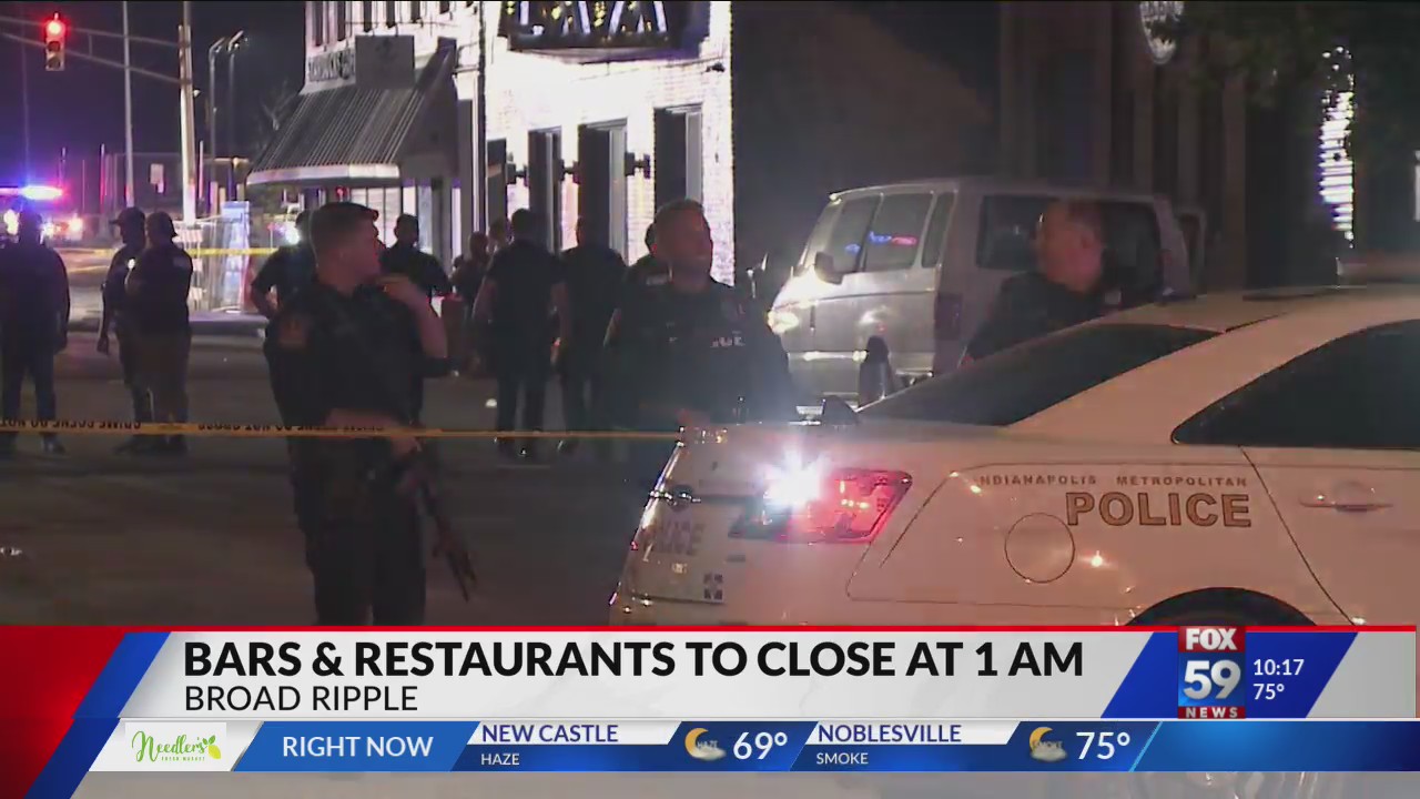 Broad Ripple bars, restaurants to now close at 1 a.m. amidst recent ...