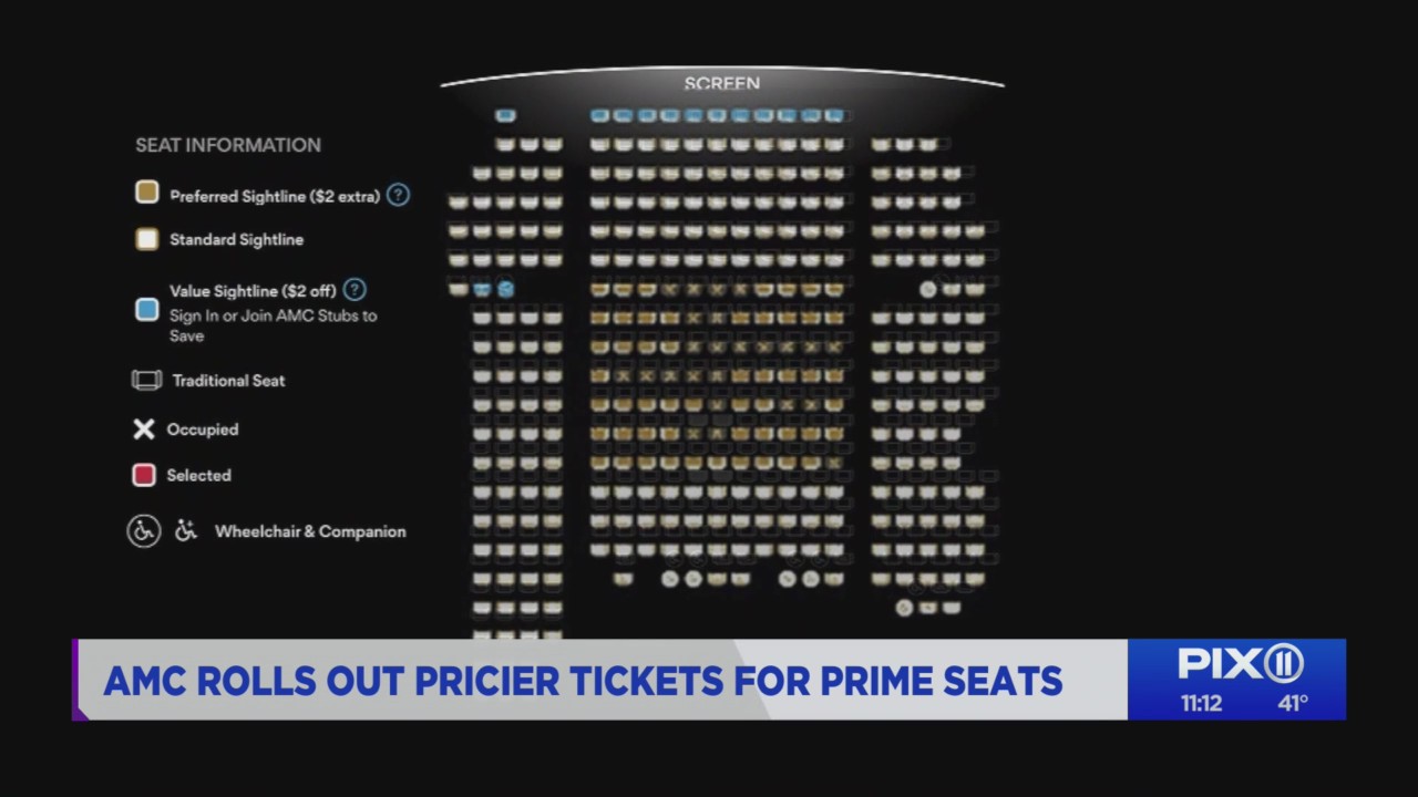 AMC to charge more for good seats in movie theaters – PIX11