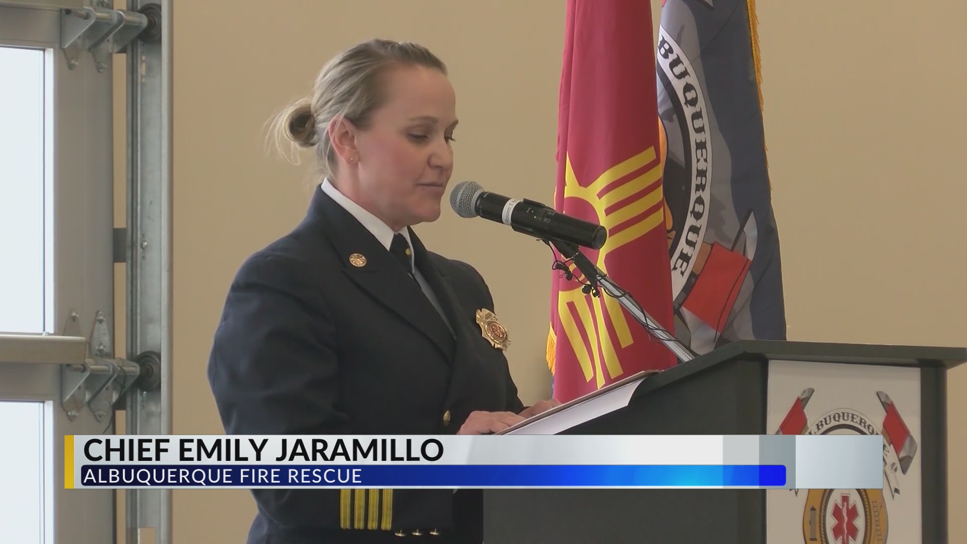 Albuquerque holds promotion ceremony for first woman fire chief – KRQE ...