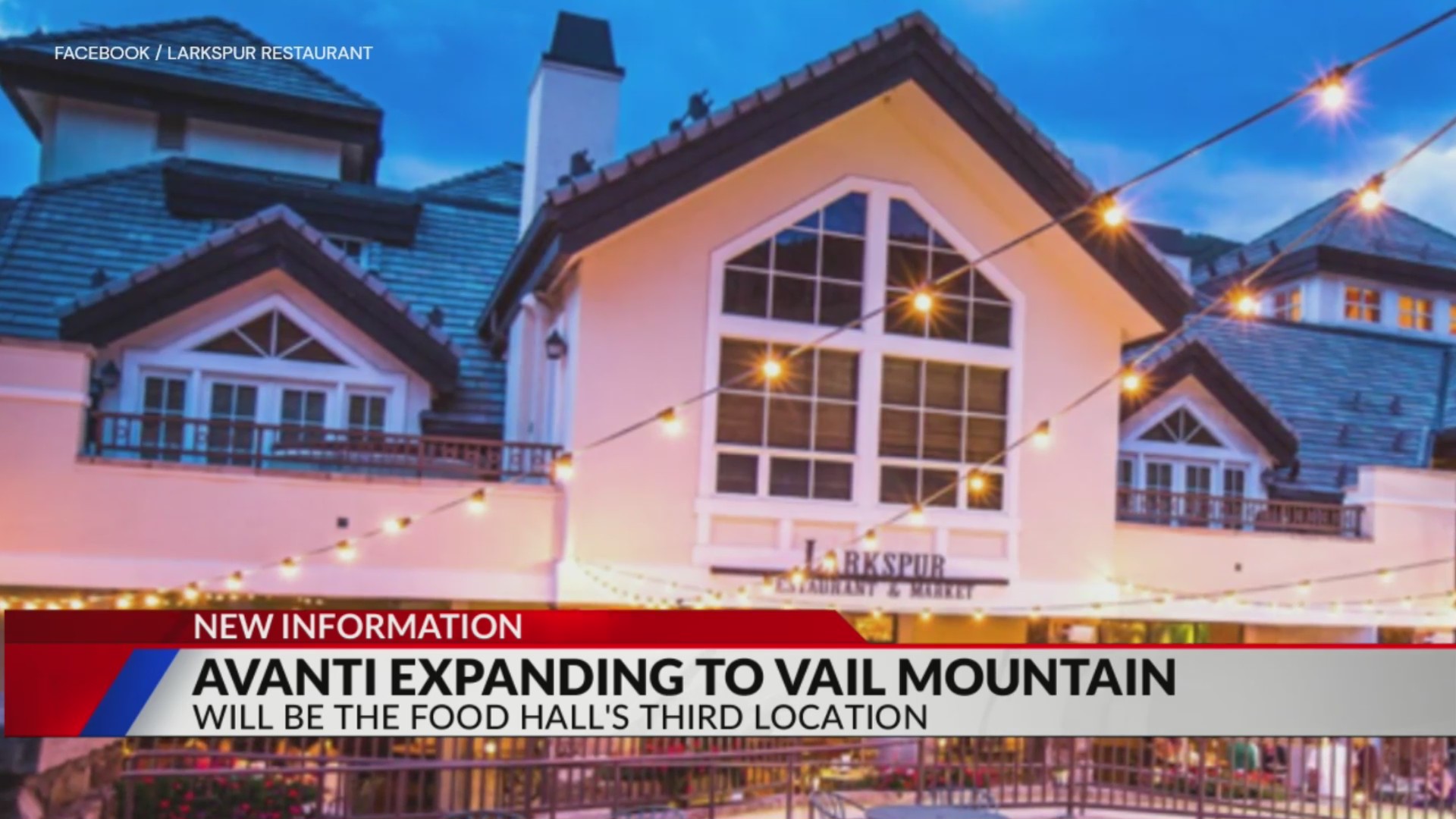 Avanti food hall to open third location at Vail Mountain – FOX31 Denver