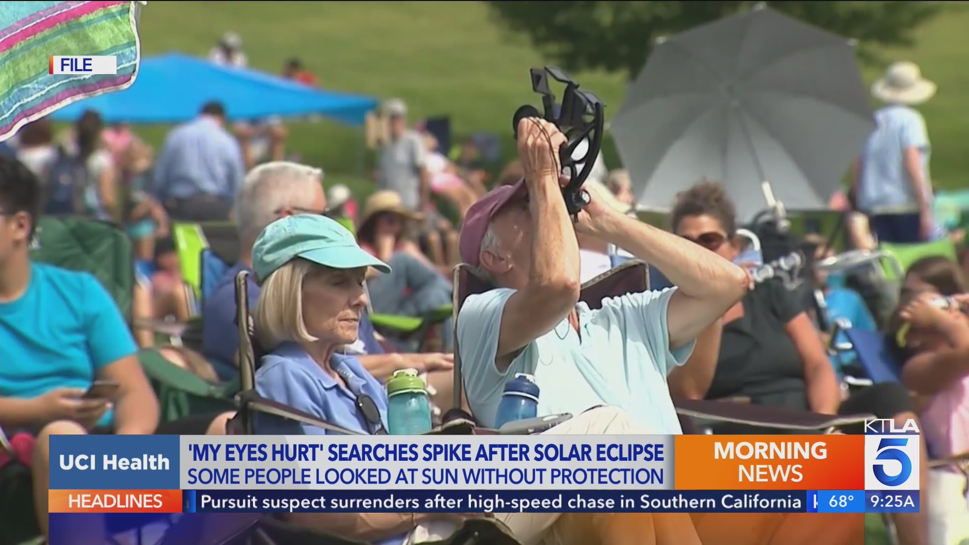 Google searches for ‘Eyes Hurt’ spike during total solar eclipse – KTLA