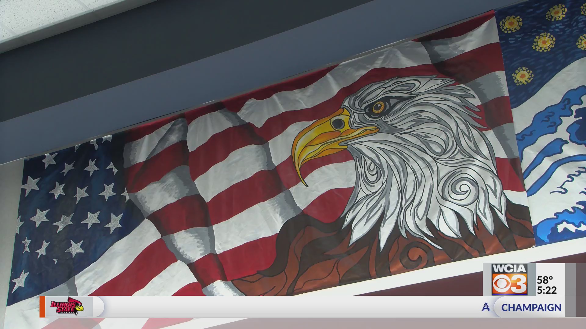 Mattoon elementary students paint 14-foot mural to honor veterans ...