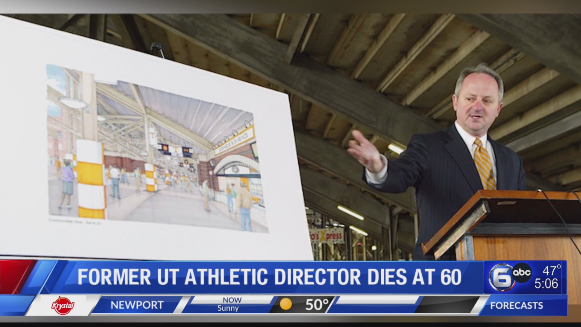 Former UT Athletic Director Dies at 60 – WATE 6 On Your Side