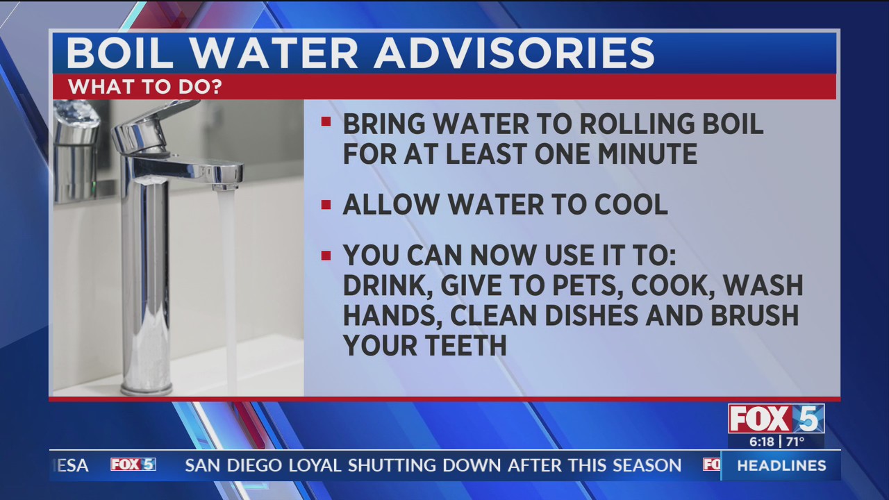 Boil Water Advisories – FOX 5 San Diego & KUSI News