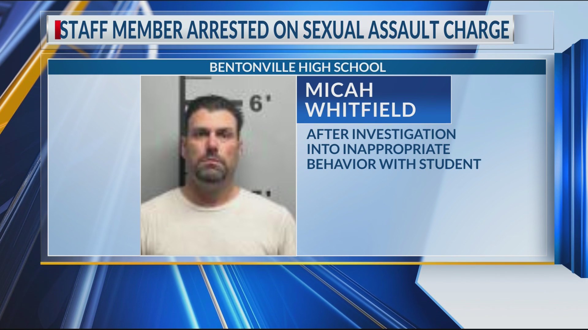 Bentonville High School staff member arrested for sexual assault ...