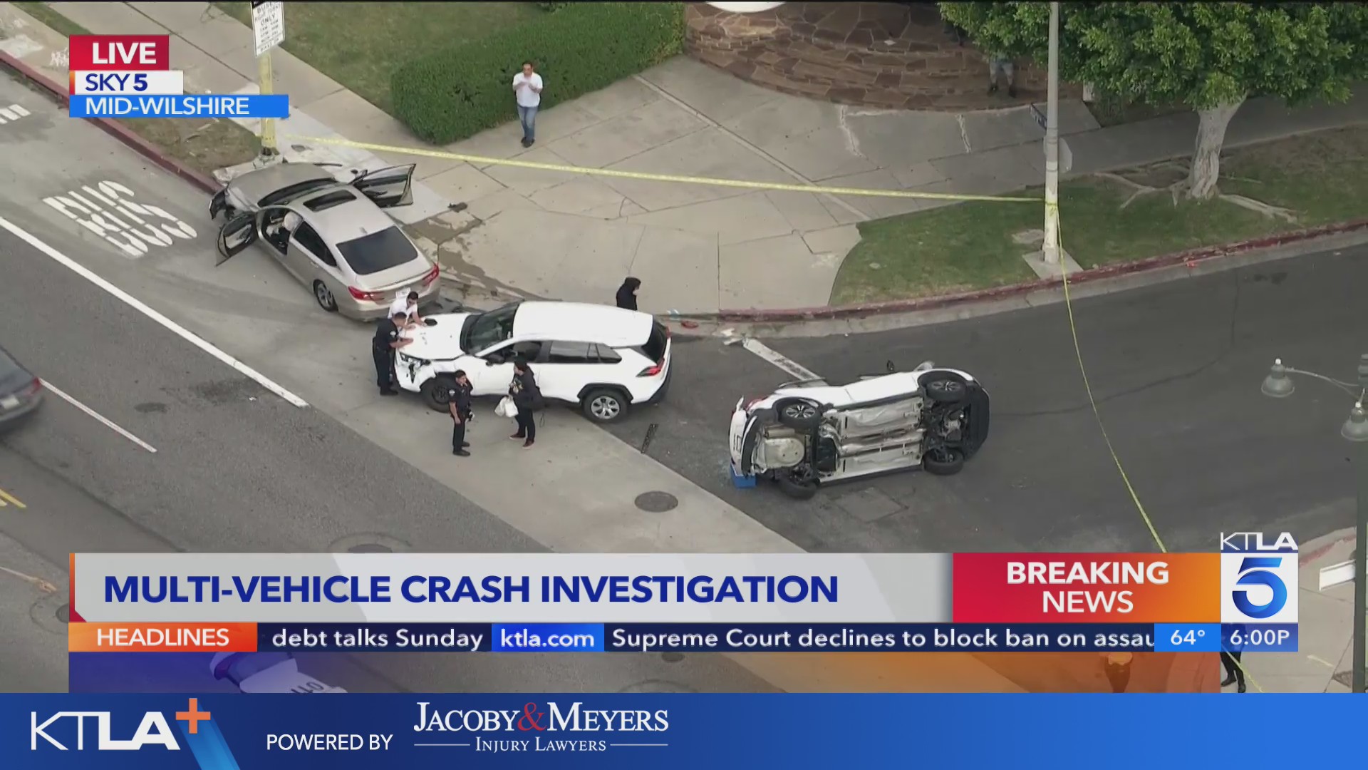 Multi-vehicle crash investigation in Mid-Wilshire – KTLA