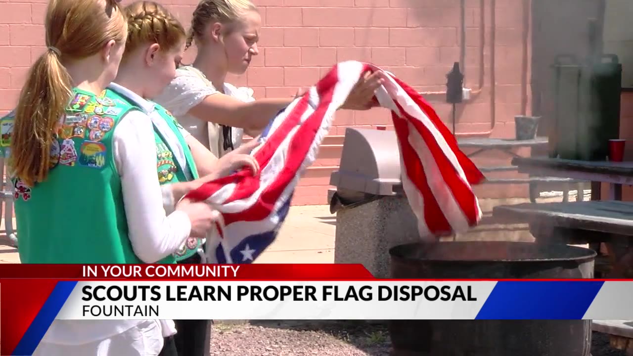Scouts learn proper flag disposal – FOX21 News Colorado
