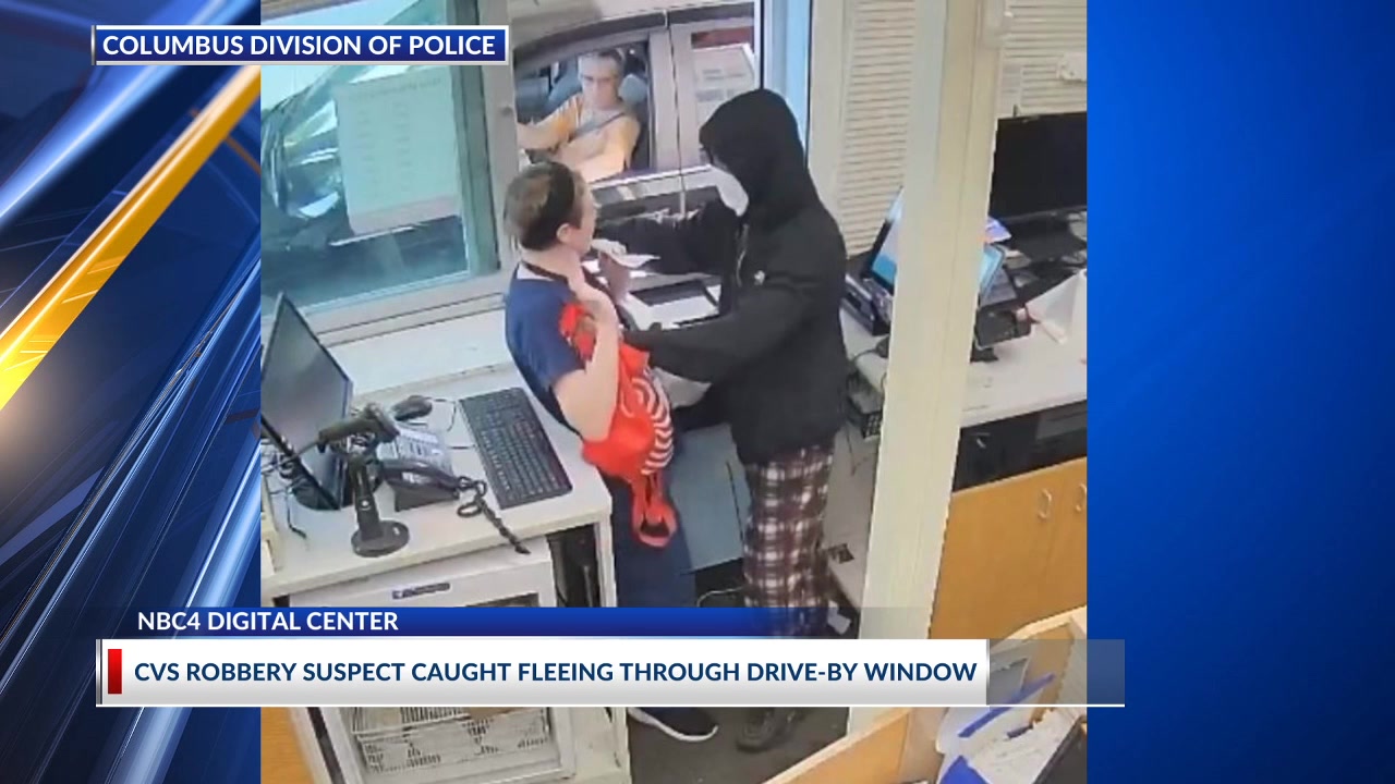 CVS robbery suspect caught fleeing through drive-by window – NBC4 WCMH-TV