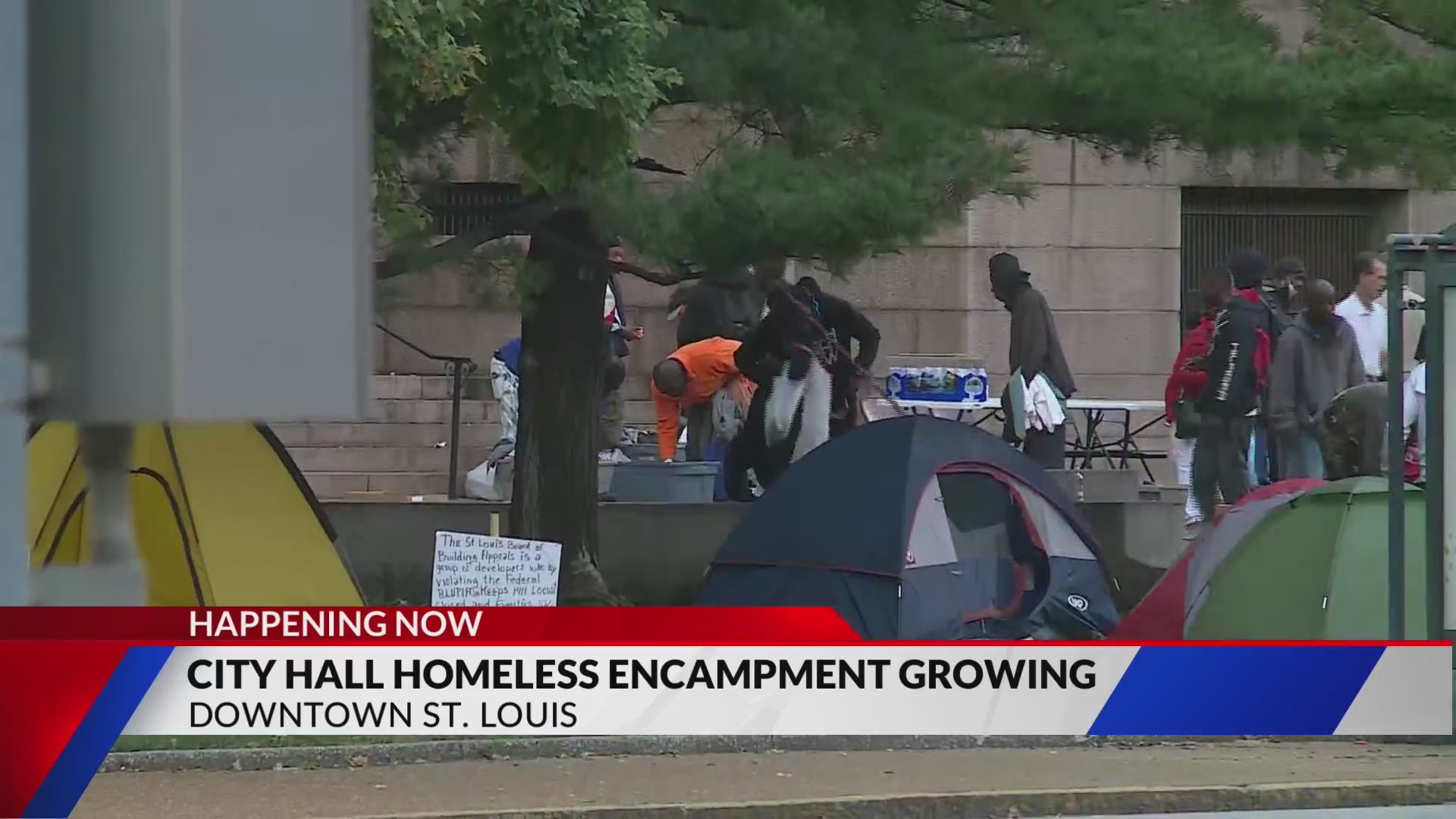 City Hall homeless encampment growing downtown – FOX 2