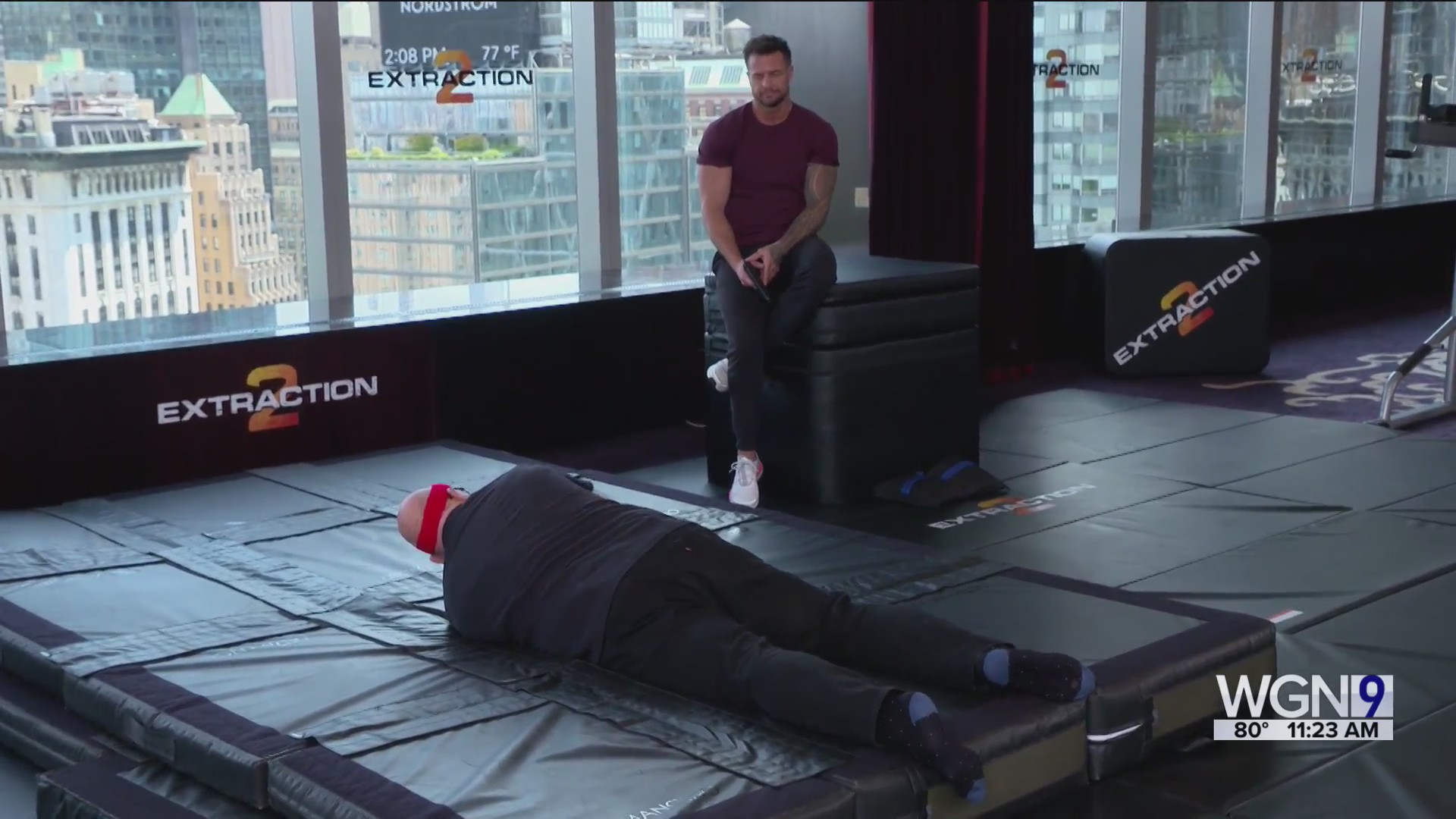 Dean tries out Chris Hemsworth’s stunt double act – WGN-TV
