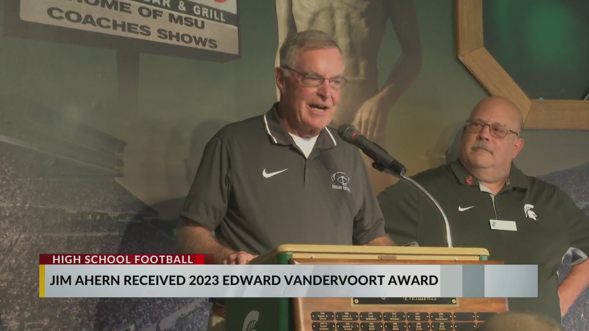 Jim Ahern received the 2023 Edward R. Vandervoort Award – WLNS 6 News