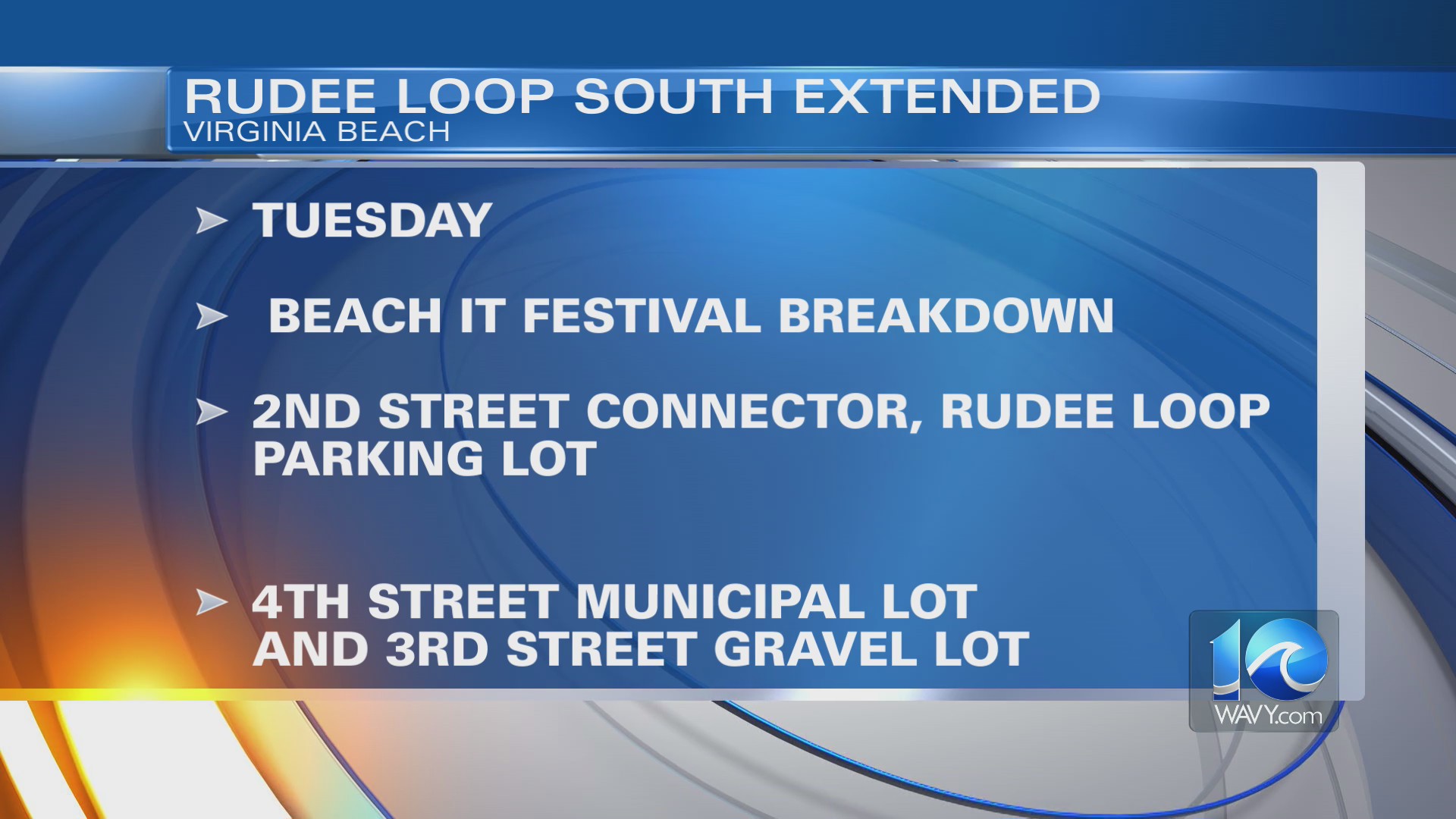 Rudee Loop south closure extended following BEACH IT! – WAVY.com