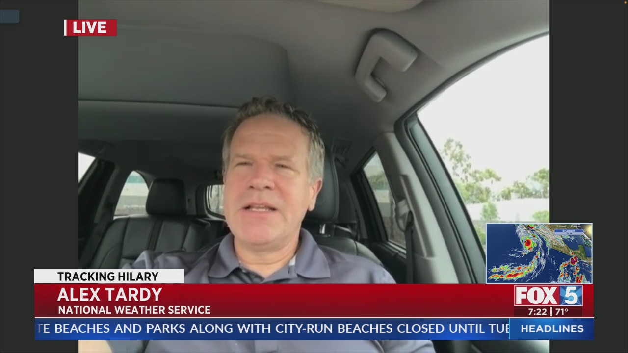 Alex Tardy With NWS Talks Hilary – FOX 5 San Diego & KUSI News