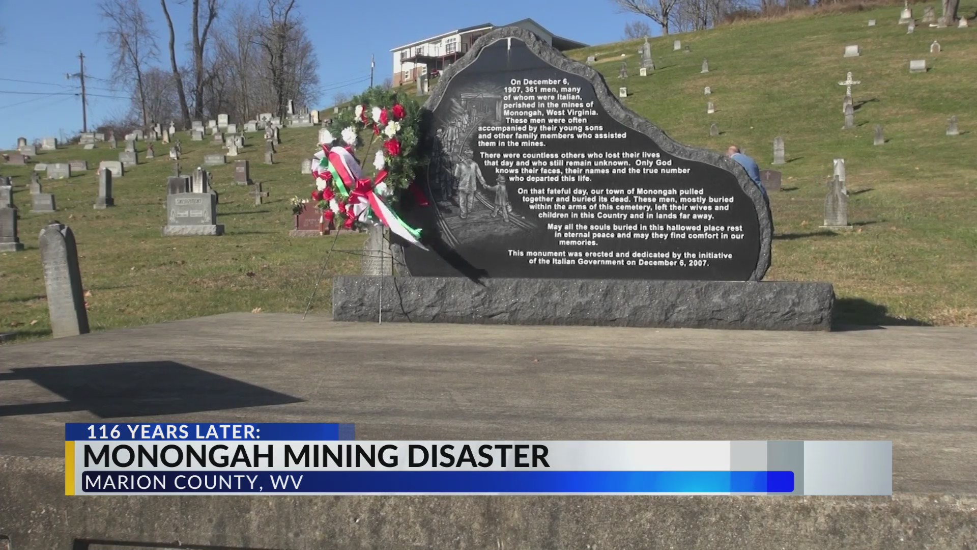 A memorial honoring the 361 men and boys who died in the 1907 Monongah ...