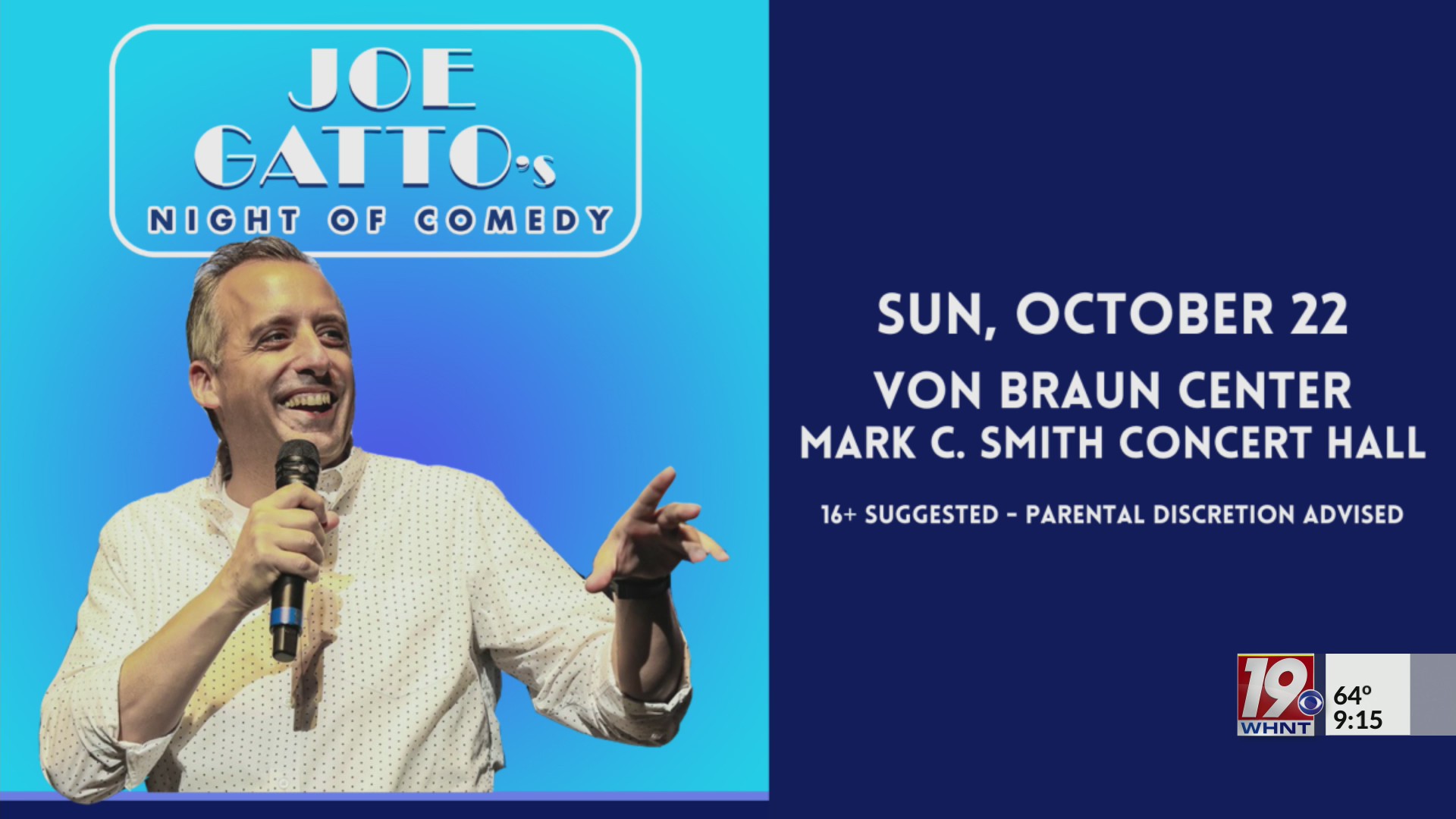 Comedian Joe Gatto Preps for Stand-up Show in Huntsville | Oct 20, 2023 ...