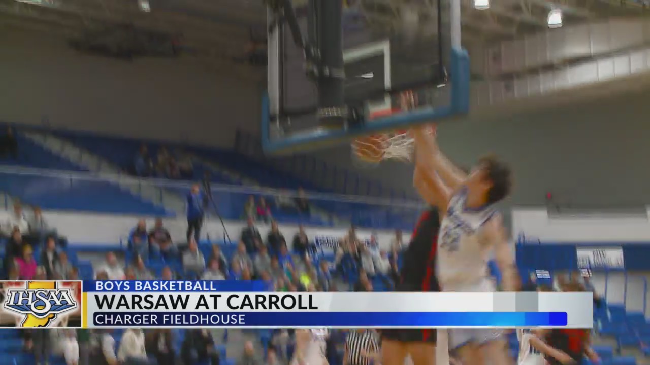 Warsaw tops Carroll 75-70 in boys basketball as Luke Yeager dominates ...
