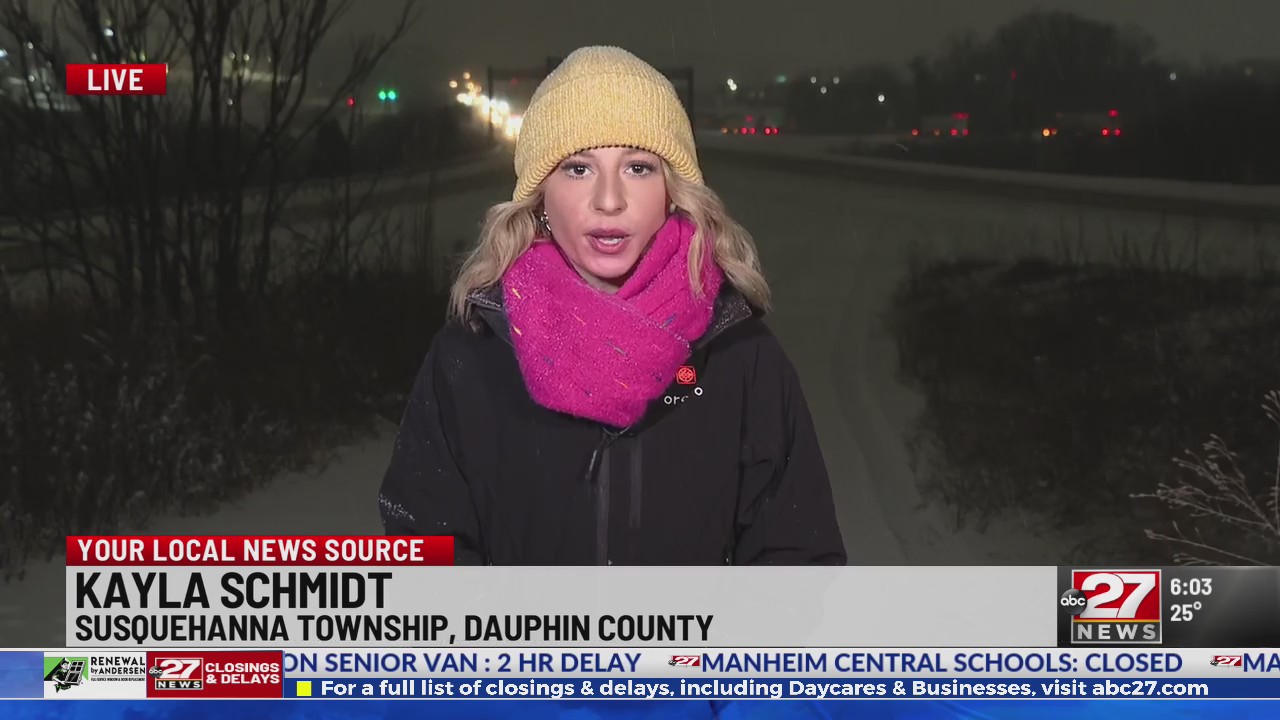 27Daybreak Snow Coverage 6AM – ABC27
