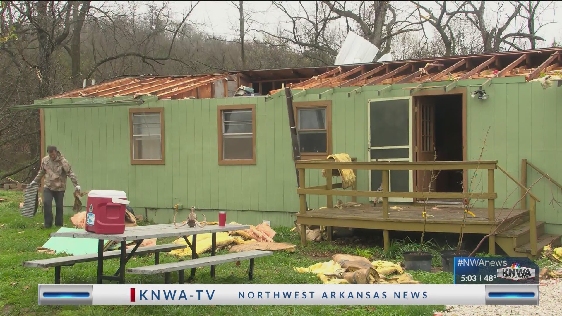 Garfield resident cleaning up after storm hits home – KNWA FOX24