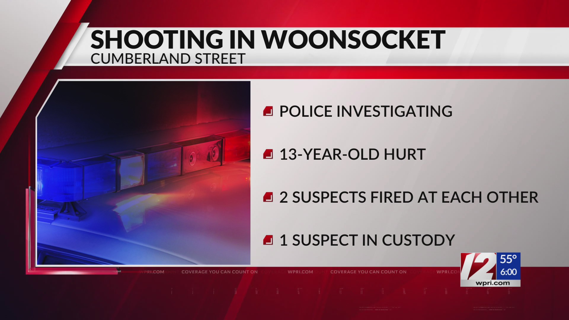 2 shot in Woonsocket, including 13-year-old boy – WPRI.com
