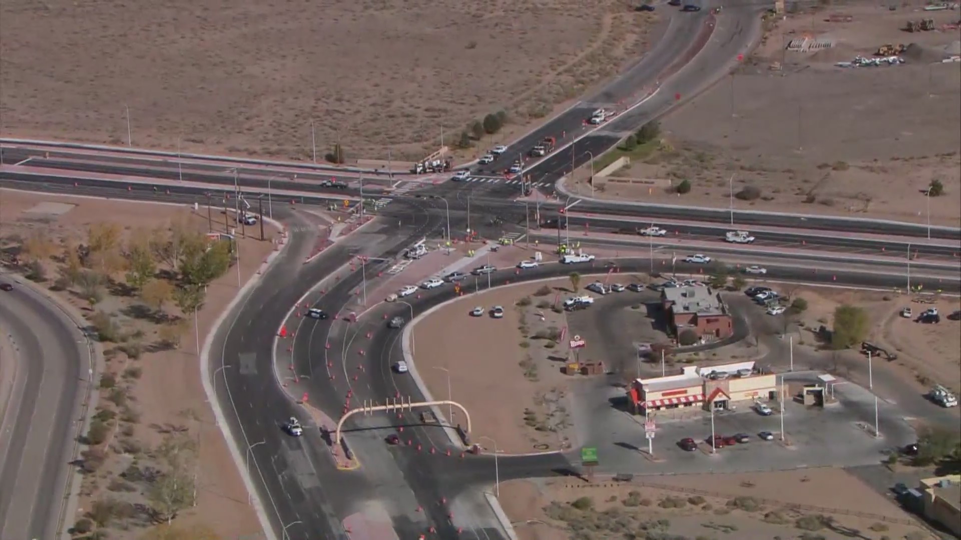 Crews put finishing touches on Continuous Flow Interchange – KRQE NEWS ...