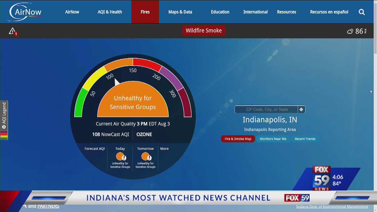 Concerns over air quality return to Central Indiana ahead of the ...