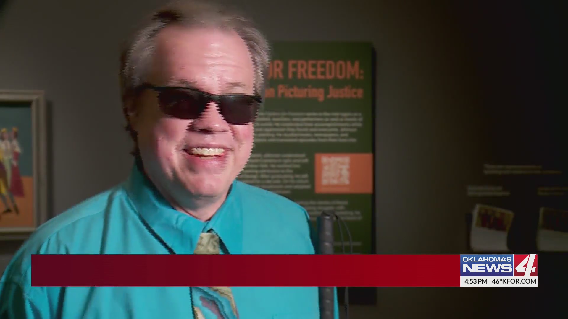 Blind or low vision art patrons explore new exhibit – KFOR.com Oklahoma ...