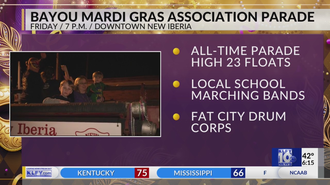 Bayou Mardi Gras Association Parade – KLFY.com