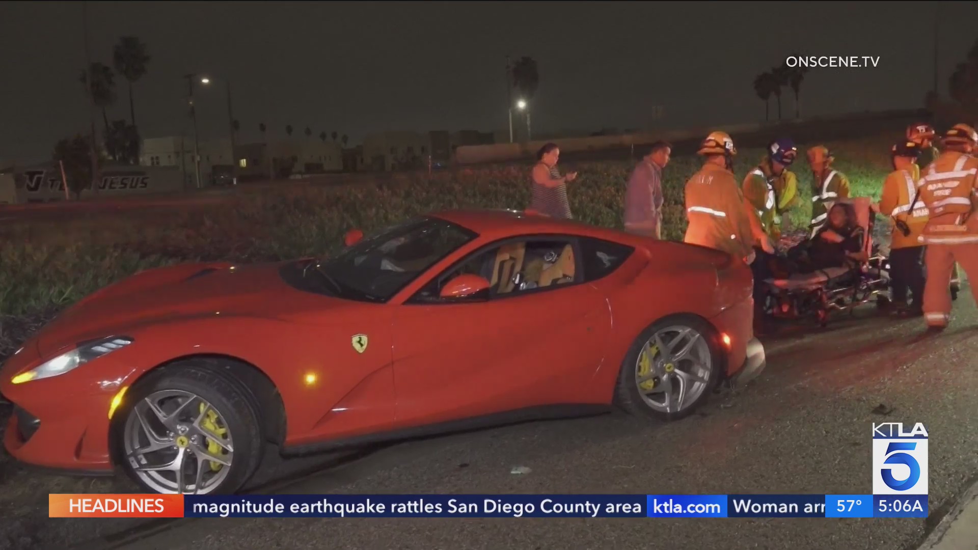 Authorities searching for driver who struck Ferrari, fled on 5 Freeway ...
