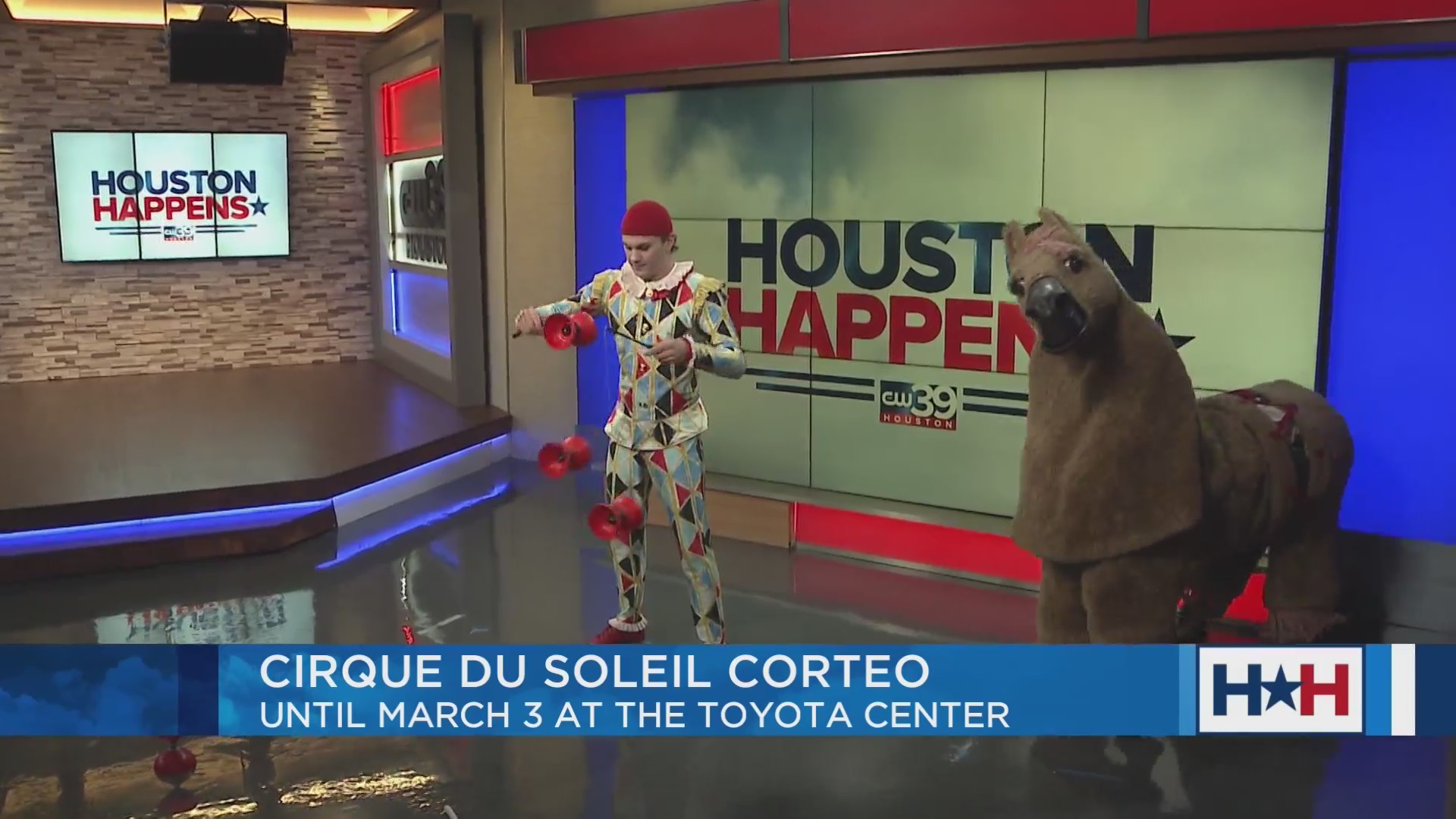 Cirque du Soleil Performance on Houston Happens – CW39 Houston