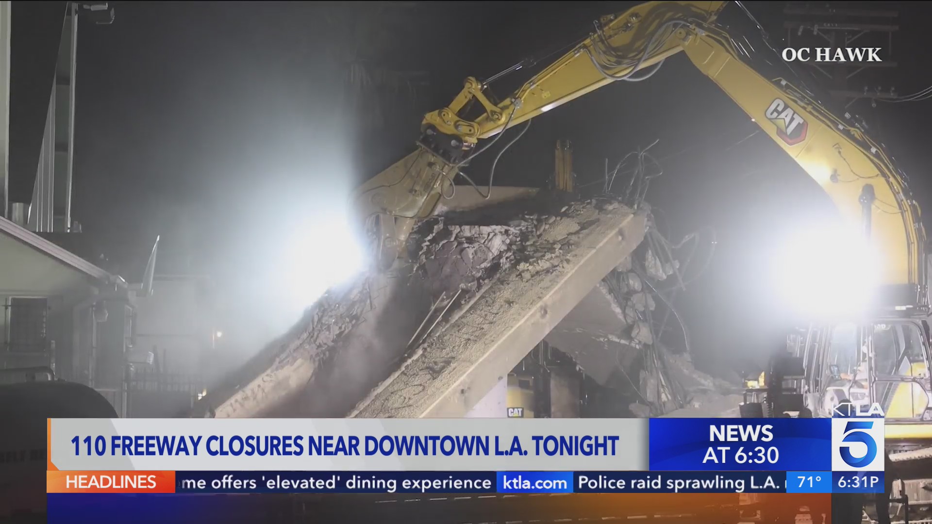 110 Freeway scheduled for closures: What commuters need to know – KTLA