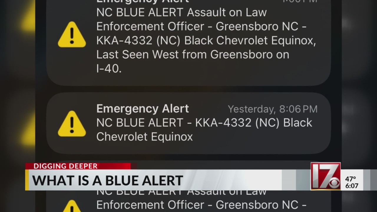 What are Blue Alerts? NC law enforcement explains – CBS17.com
