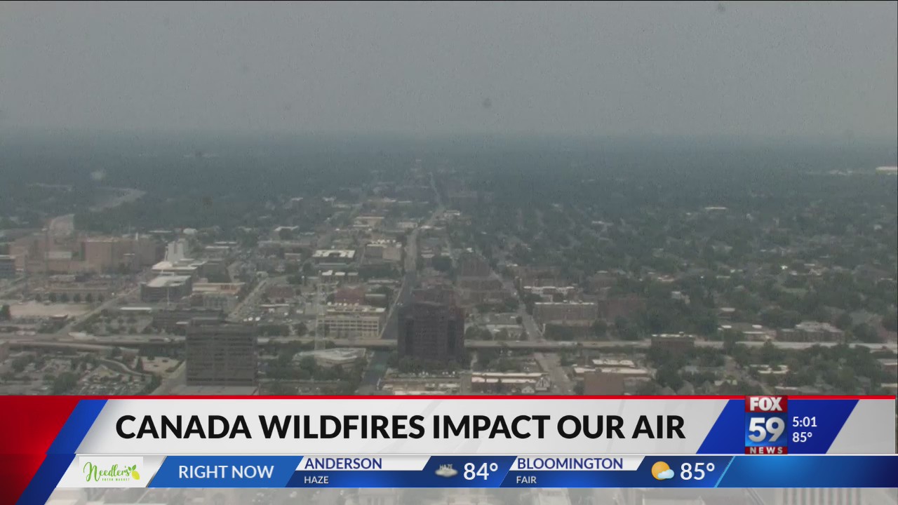 Canadian wildfire smoke creates poor air quality in central Indiana ...
