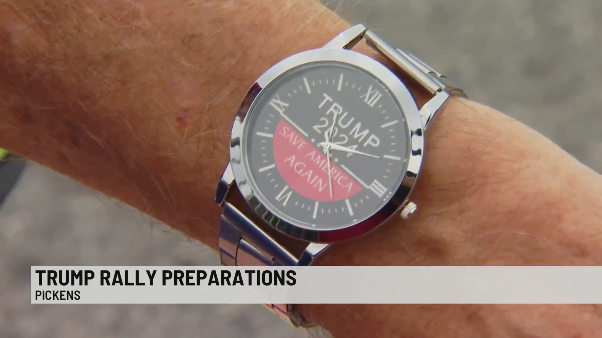 Final preparations underway in Pickens ahead of Trump rally – WSPA 7NEWS