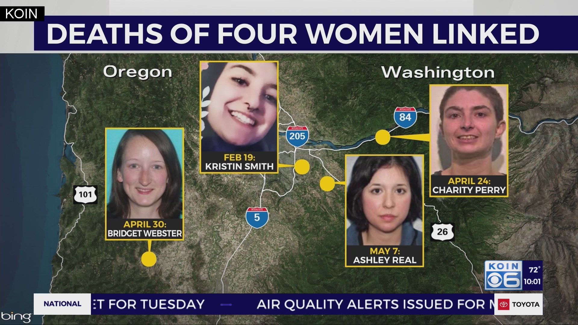 Oregon deaths connected: Here’s what we know about the 4 women found ...